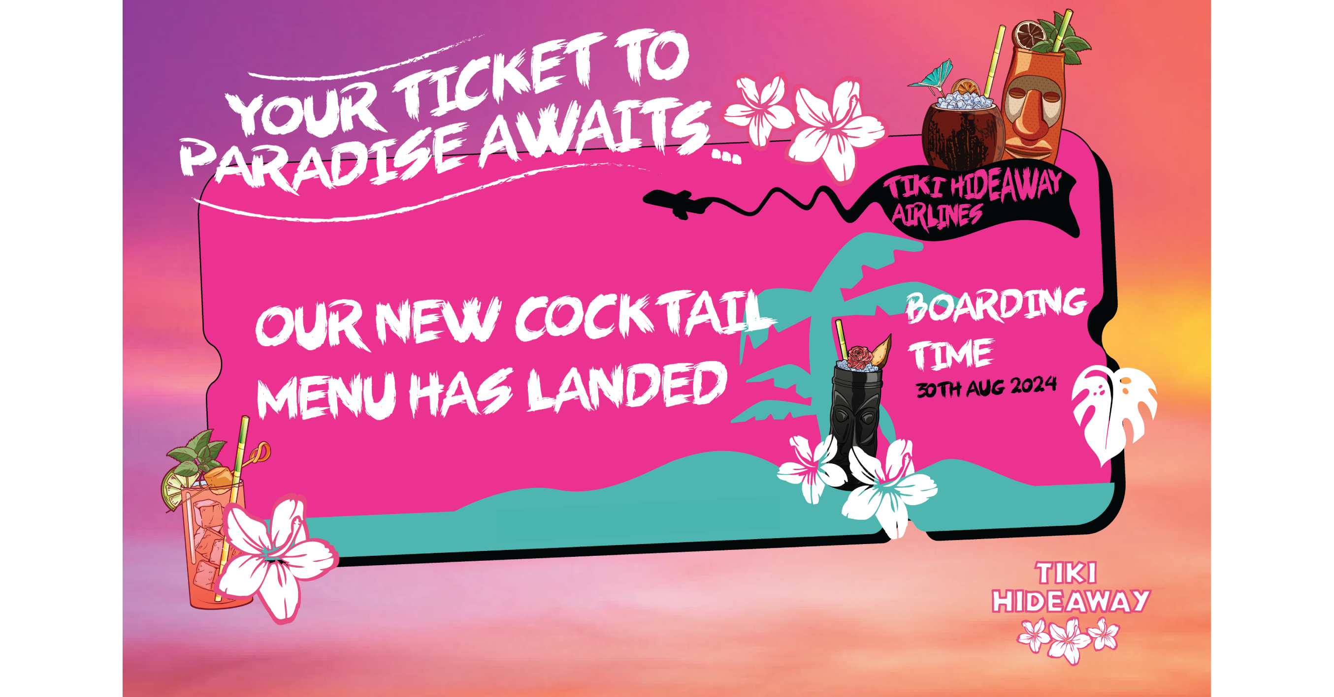 Tiki Ticket to Paradise - Free Cocktail LEEDS